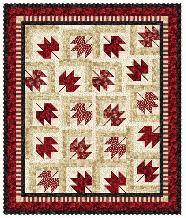 Patchworks Studio-Maples Dancing-Quilt Pattern #PTN2835 – Kraft Village